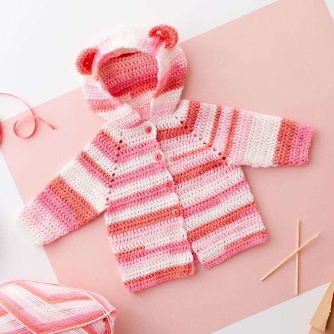 Baby Bear Jacket Crochet Pattern - Manual Crafts