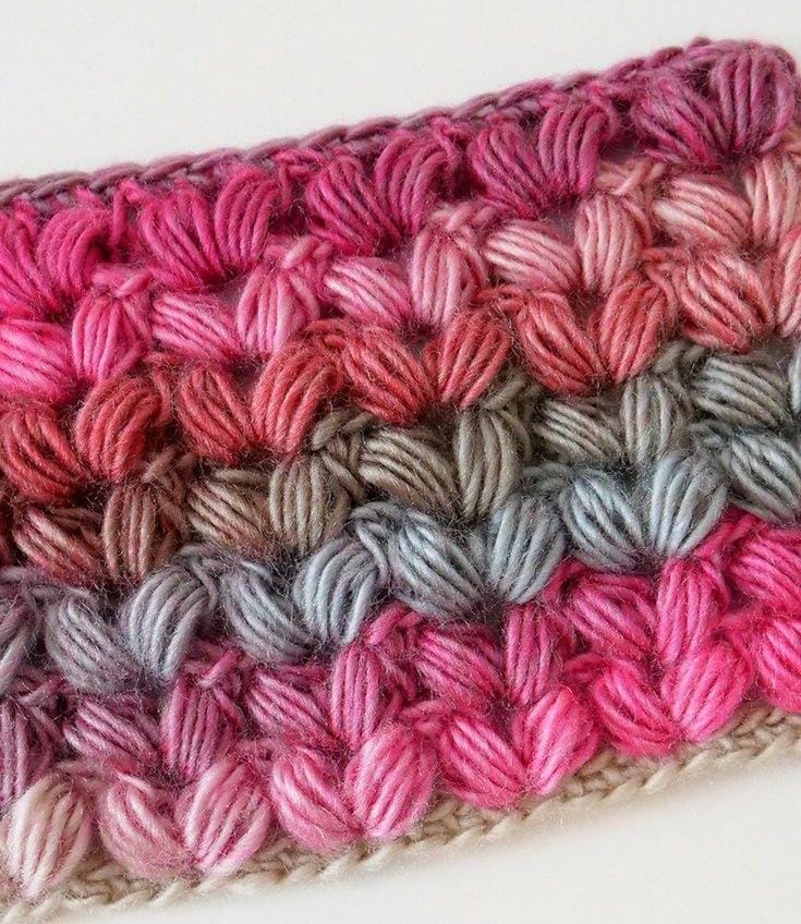 Cómo Tejer el Punto Puff - Manual Crafts