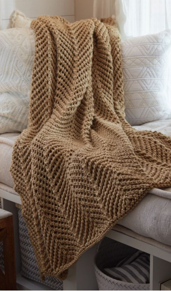 The Zigging Knit Throw: A Cozy Masterpiece of Craftsmanship - Manual Crafts