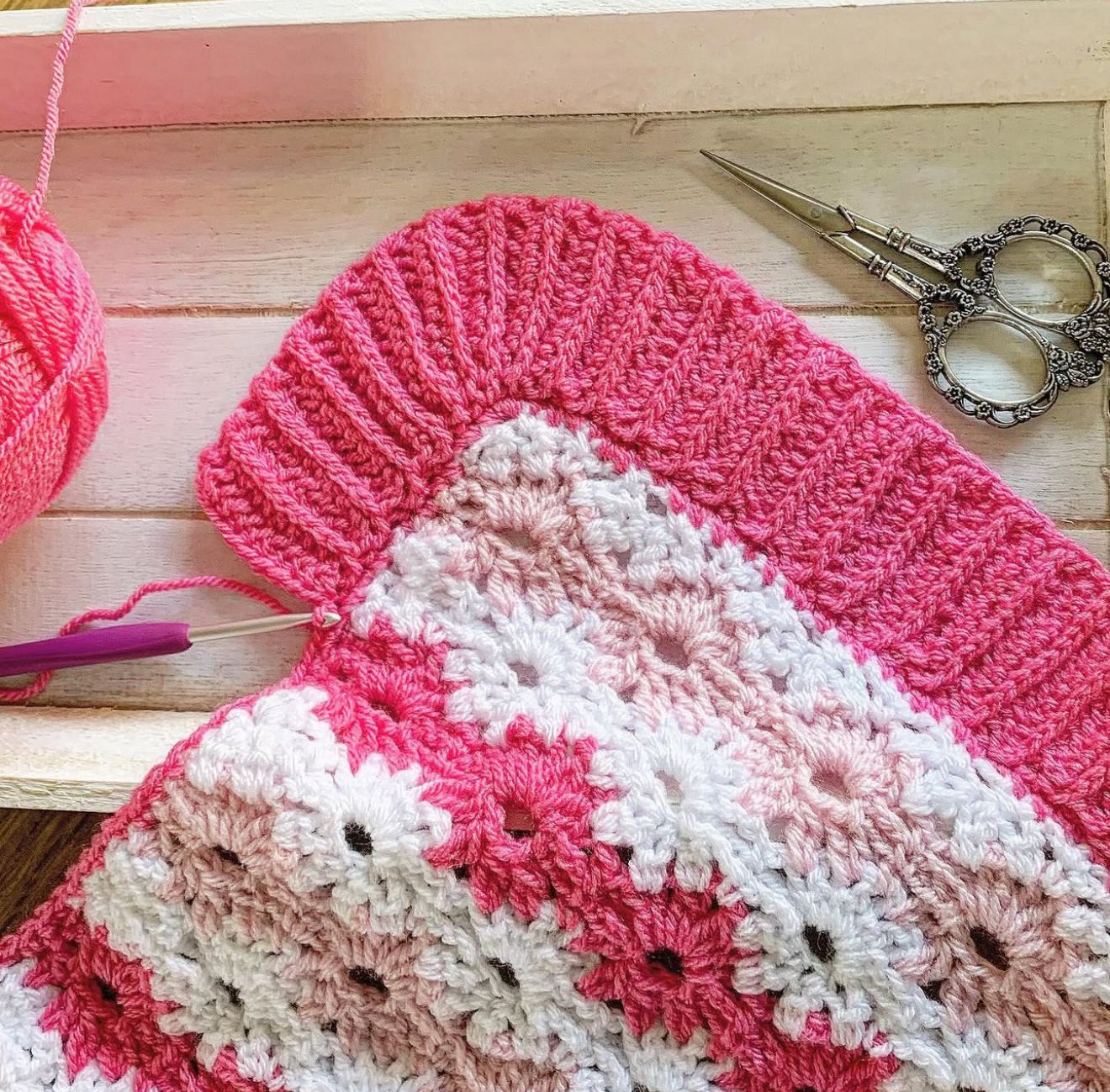 Ribbed Border Crochet Pattern - Manual Crafts