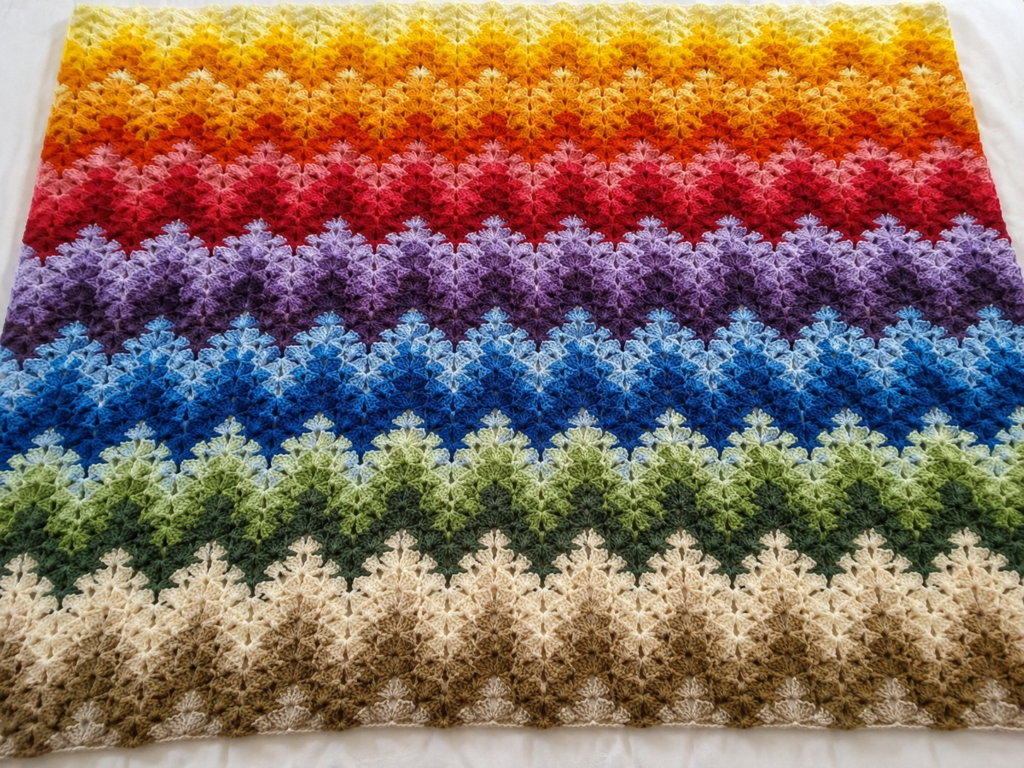 Breaking Amish Afghan – Free Crochet Pattern - Manual Crafts